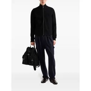 Prada Wool And Cashmere Zipper Cardigan