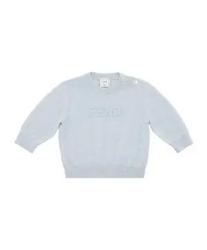 Fendi Lightweight Wool Crew Neck Sweater