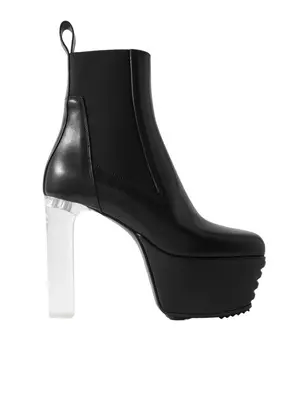 Rick Owens 135mm Minimal Grill Beatle 65 Boots - Black