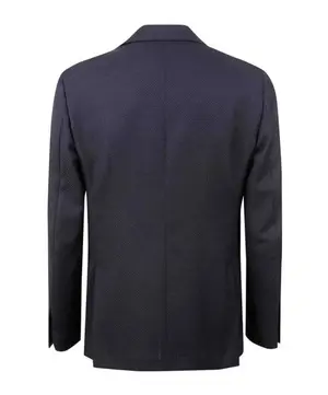 LARDINI Textured Two-button Blazer