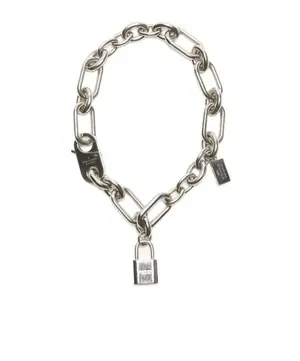 Acne Studios Padlock Chain Bracelet - Silver
