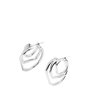 Loewe Stacked Hoop Earrings - Silver