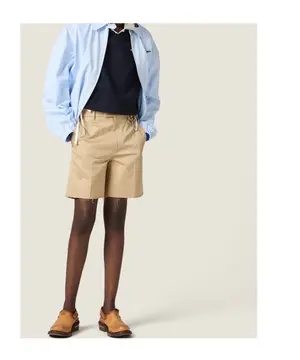 Miu Miu Pressed-crease Shorts