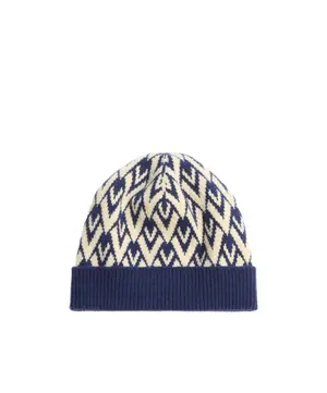 Valentino Garavani All Over V Signature Knitted Wool Beanie