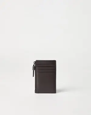Brunello Cucinelli Zip Card Holder Wallet
