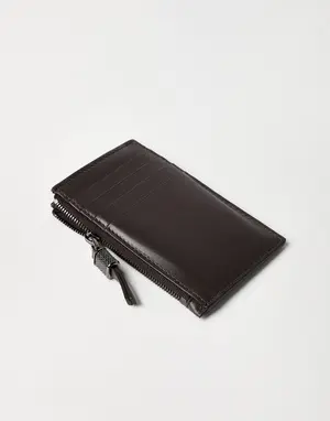 Brunello Cucinelli Zip Card Holder Wallet