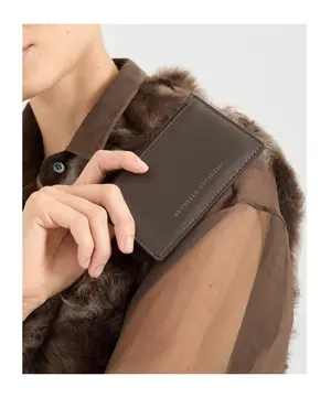 Brunello Cucinelli Zip Card Holder Wallet