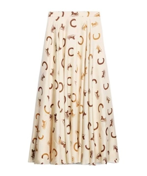 CELINE Celine Silk Twill Skirt