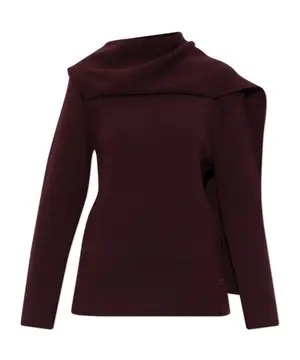 COURREGES Scarf Merino-wool Sweater - Black