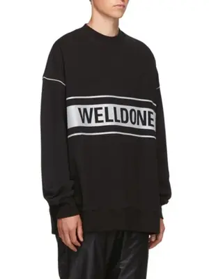 We11Done Logo Printed Crewneck Sweatshirt