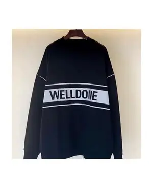 We11Done Logo Printed Crewneck Sweatshirt