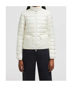 Moncler Zipped Puffer Jacket With Stand Collar And Pocket Detail