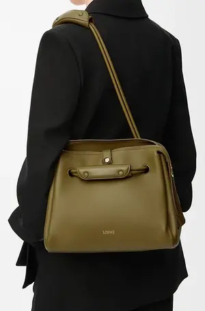 Loewe Madrid Shoulder Bag - Olive