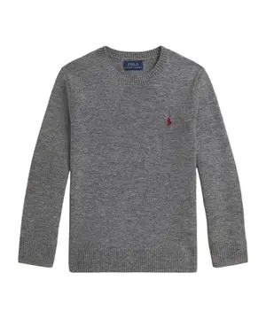 Ralph Lauren Wool Crew Neck Sweater - Grey
