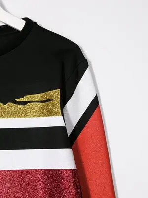 Balmain Graphic Print Long Sleeve Shirt