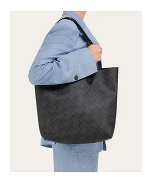 FERRAGAMO Double Handle Shoulder Bag