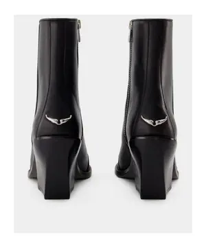Zadig&Voltaire Pointed Short Boots With Side Zippers