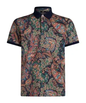 Etro Floral Paisley Polo Shirt