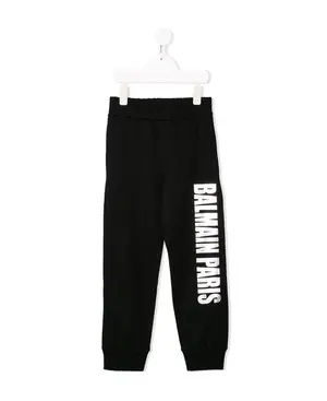 Balmain Logo Sweatpants - Black