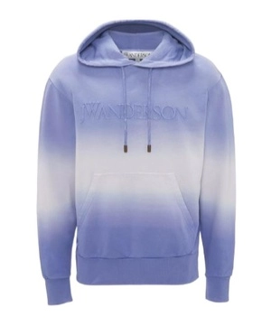 J.W.ANDERSON Jw Anderson Logo Embroidered Drawstring Hoodie - Blue