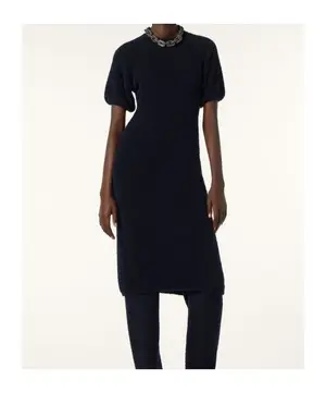 Loro Piana Bubble Sleeve Knitted Dress