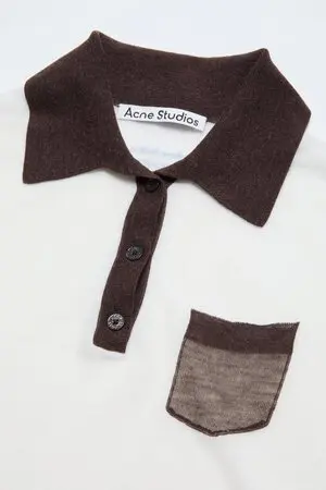 Acne Studios Collared Pocket Knitwear - White/brown