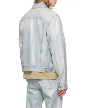 Acne Studios Collared Button-up Denim Jacket