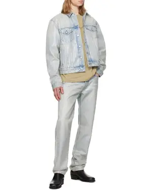 Acne Studios Collared Button-up Denim Jacket
