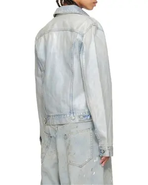 Acne Studios Collared Button-up Denim Jacket