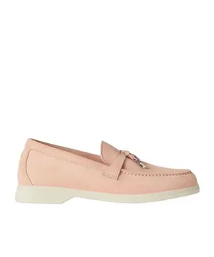 Loro Piana Summer Charms Walk Loafers - Shell Powder
