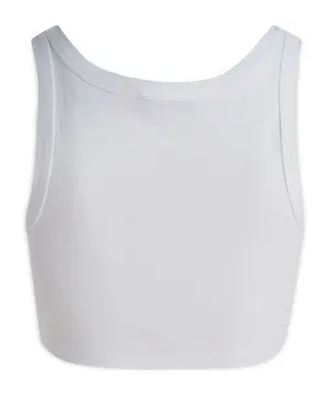 Prada Tailored Ribbed Knit Cropped Top