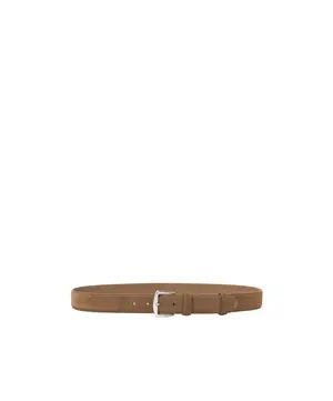 Loro Piana Loro Piana Suede Belt With Palladium Buckle Dusk