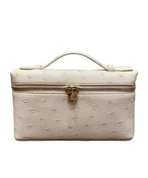 Loro Piana Extra Pocket Pouch L 19 Shoulder Bag - Nude