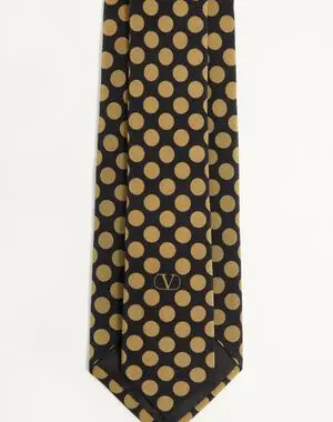 Valentino Garavani Silk Tie With Plusdepois Pattern