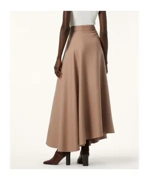 Loro Piana Draped Skirt With Horn Buckles