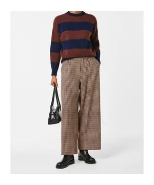 Max Mara Checked Straight-leg Casual Pants