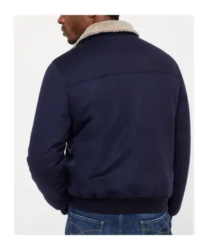 Brunello Cucinelli Long-sleeved High-neck Jacket - Navy Blue