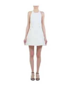 Prada Denim Mini Dress - White