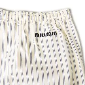 Miu Miu Striped Logo Track Pants