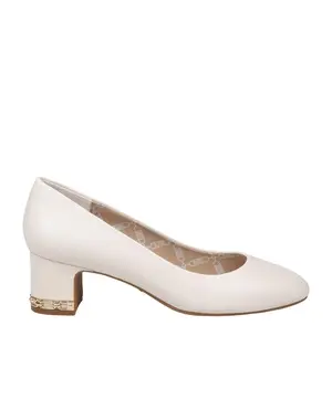Michael Kors June Flex Pumps With Square Heel And Chain Detailing