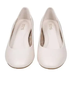 Michael Kors June Flex Pumps With Square Heel And Chain Detailing