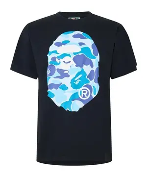 A BATHING APE Printed Short-sleeved T-shirt - Black