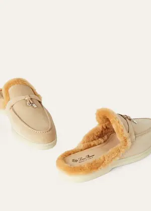 Loro Piana Logo Pendant Muller Shoes