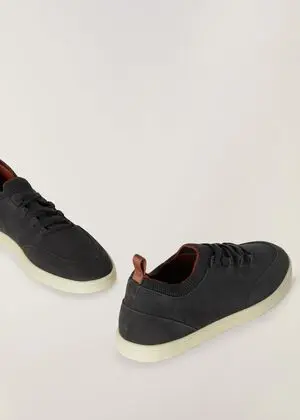 Loro Piana Low-top Casual Sneakers With Wish Wool Trim