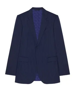 Givenchy Slim Fit Striped Wool Jacket