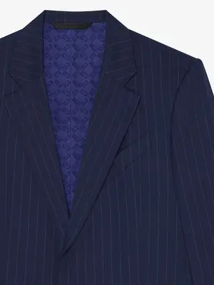 Givenchy Slim Fit Striped Wool Jacket