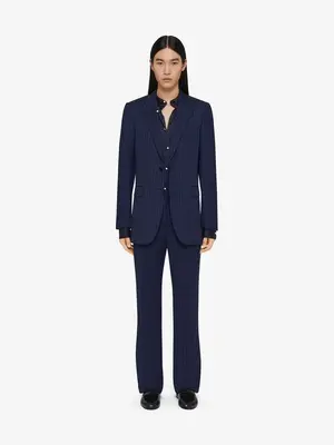 Givenchy Slim Fit Striped Wool Jacket