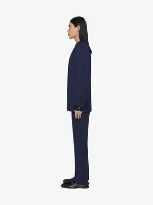Givenchy Slim Fit Striped Wool Jacket