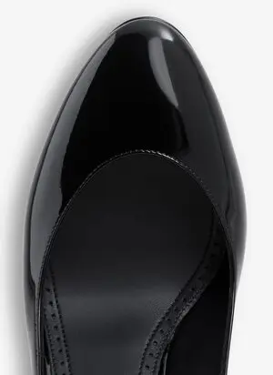 Alaïa Patent Leather Slingback Pumps With Crossed Ankle Straps