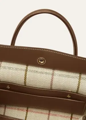 Loro Piana Checked Shoulder Bag
